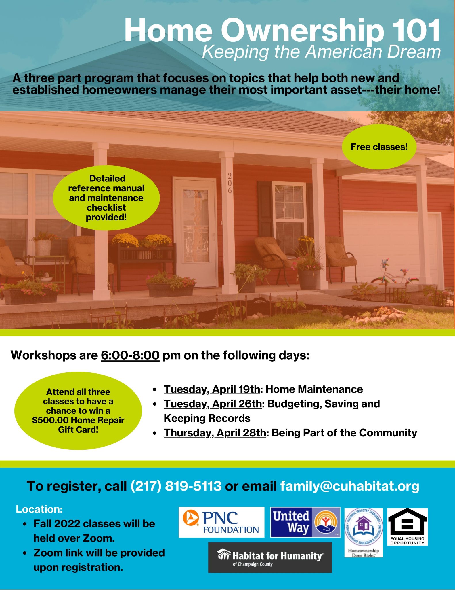 Spring22 – Home Ownership 101 Flyer | Habitat For Humanity of Champaign ...